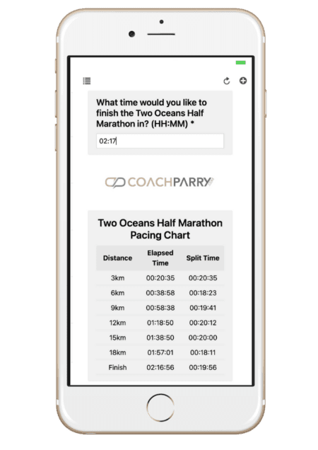 The Two Oceans Half Marathon (Route, Pacing Strategy & Charts)