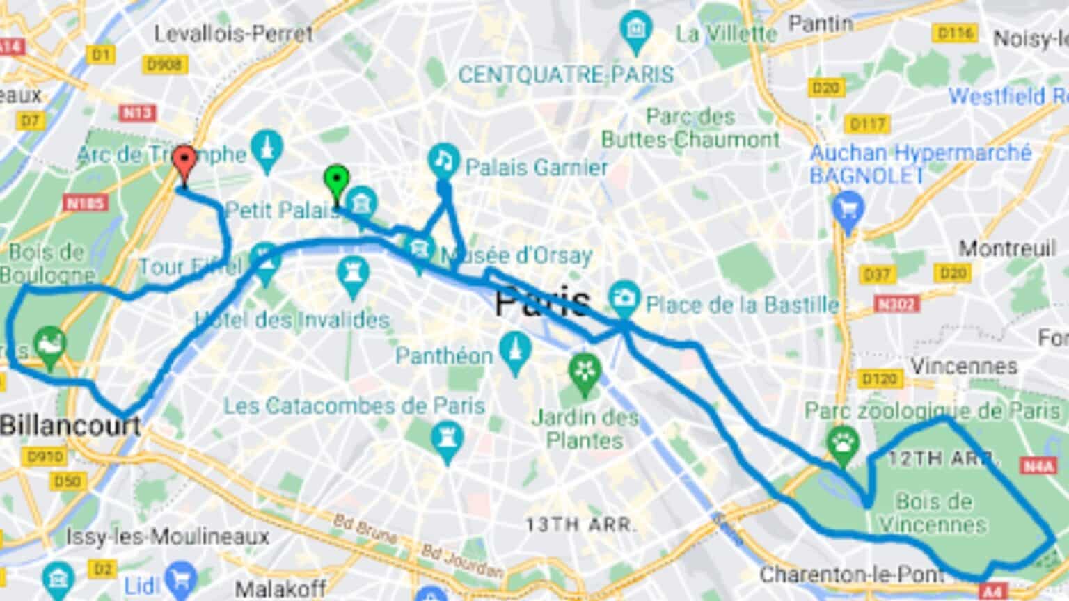 The Paris Marathon Route: Detailed Breakdown